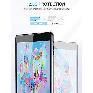 SPARIN 3 Pack Glass Screen Protector Compatible with iPad 6th 5th Generation 9.7 inch/iPad Air 2, Tempered Glass, Alignment Frame