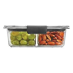 Rubbermaid Brilliance Food Storage Container, Medium, 3.2 Cup, Clear 1997830