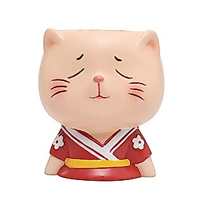 MileHouse Cartoon Figure Plants Planter Pot, Desktop Decorative Ceramic Flower Pot, Handicraft Bonsai Planters 6