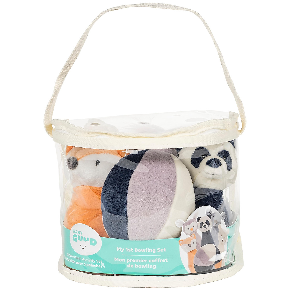 GUND Baby Baby Toothpick My First Bowling Set Plush Stuffed Animal Set of 6, 6 in