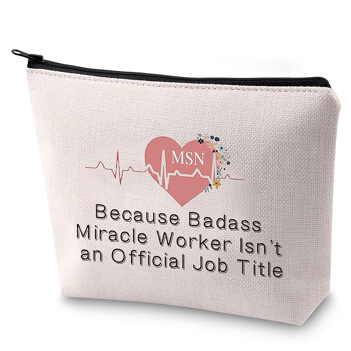 MEIKIUP MSN Graduation Gifts Masters Of Science In Nursing Toiletry Bag Nursing Graduate Gift (MSN Graduation BAG)