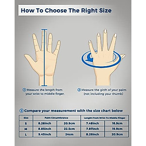 Aegend Running Gloves Women Men Touch Screen Cycling Sports Mittens Liners Warm Gloves, Black, Medium