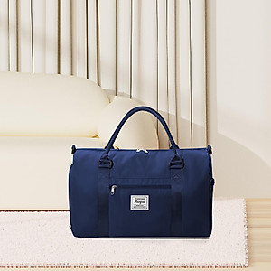 Gym Bag Womens Mens with Shoes Compartment and Wet Pocket Travel Duffel Bag for Women for Plane Sport Gym Tote Bags Swimming Yoga Waterproof Weekend Overnight Bag Carry on Bag Hospital Holdalls