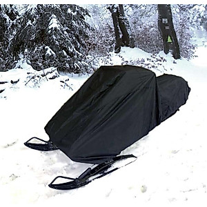 300D Snowmobile Travel and Storage Cover Compatible for 1997-2000 Polaris Indy Classic Touring Sleds. Slush and Mud Protection