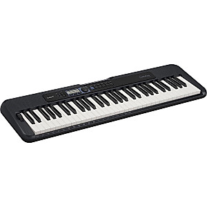 Casio CT-S300 61-Key Digital Piano Style Keyboard with Touch Response, Black Bundle with Stand, Studio Monitor Headphones, Sustain Pedal