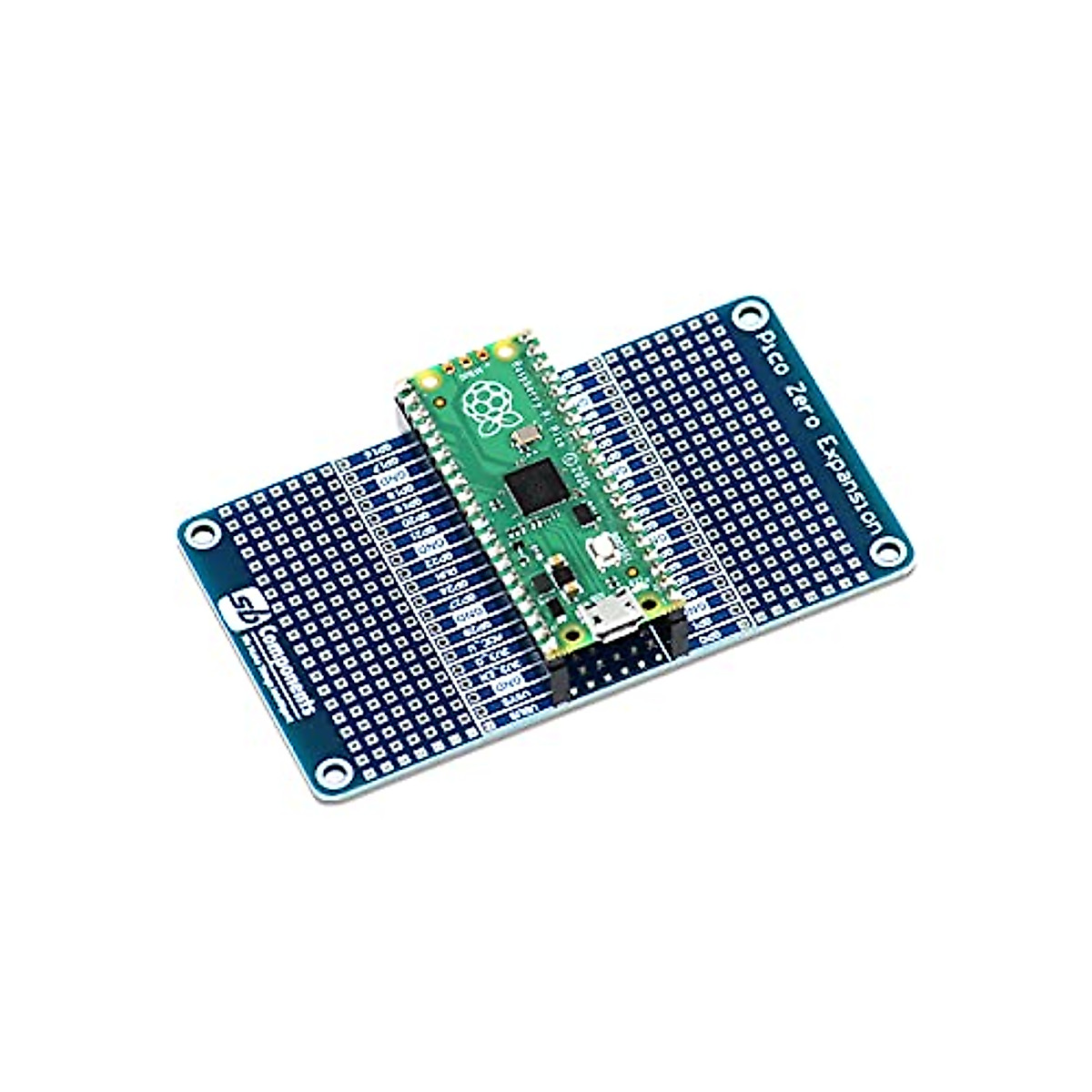 sb components Raspberry Pi Pico Board with Raspberry Pi Pico Zero Expansion, Pico Expansion Module Board for RPi Pico, Raspberry Pi Pico Kit