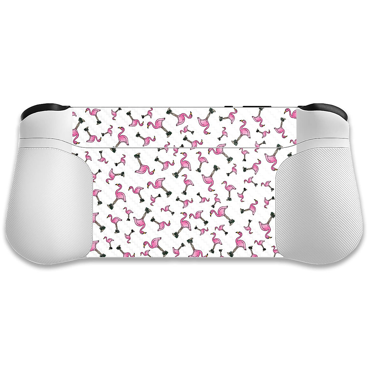 MightySkins Carbon Fiber Skin Compatible with Logitech G Cloud Gaming Handheld - Cool Flamingo | Protective, Durable Textured Carbon Fiber Finish | Easy to Apply | Made in The USA