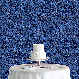 Flower Wall Panel Set, U'Artliens Artificial Wall Flower Backdrop 24x16 Inch 3D Silk Hydrangea Rose Floral Panel for Photo Background Home Party Wedding Backdrop Decoration(4pcs, Royal Blue)