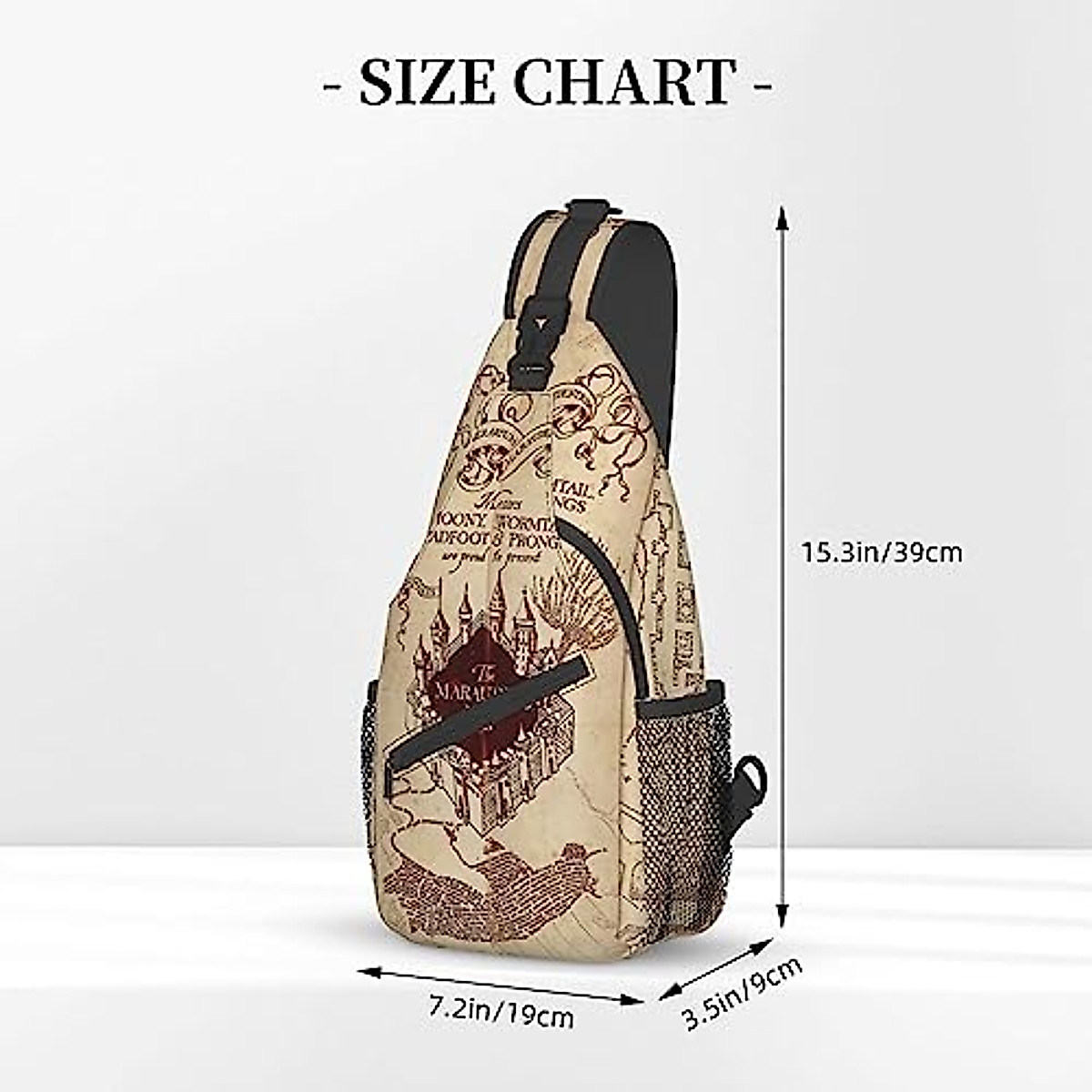 1itt1eHub Beige Sling Bag Sling Backpack Crossbody Chest Bag Daypack for Hiking Travel Women and Men