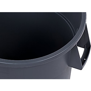 Carlisle FoodService Products 34104423 Bronco Round Waste Container Only, 44 Gallon, Gray