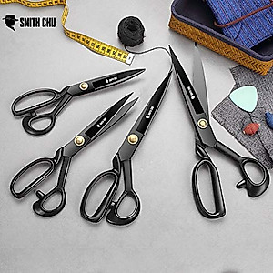 Fabric Tailor Shears Professional 12" Heavy Duty Sewing Scissors for Leather Clothes Industrial Strength High Carbon Steel Tailor Scissors Sharp for Home, Office, Dressmaker, Costume Designer