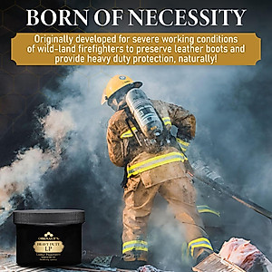 Obenauf's Heavy Duty LP Leather Preservative (8oz)- All Natural Beeswax Oil Conditioner- Rejuvenate Restore & Preserve Sunfaded or Cracked Boots Jackets Saddles Car Auto Upholstery Furniture- USA Made