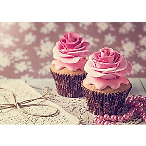 OBTANIM 2 Pcs Bloom 3D Rose Flower Fondant Silicone Molds for Chocolate Cake Soap Candy Pastry Candle Dessert (2 Size)