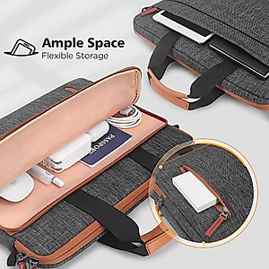 KIZUNA Laptop Case Bag 15.6 Inch Shoulder Water Resistant Handbag For 16" MacBook Pro M1 M2 M3/MacBook Air 15 M2/Lenovo IdeaPad Flex 5i/15 IdeaPad Gaming 3i/Legion Slim 5i Gen 8