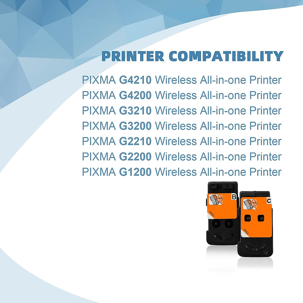 cocopas Remanufactured Ink Cartridges Replacement for Canon PIXMA G4210 G4200 G3210 G3200 2210 2200 1200 MegaTank Printer Head Ink cartridges