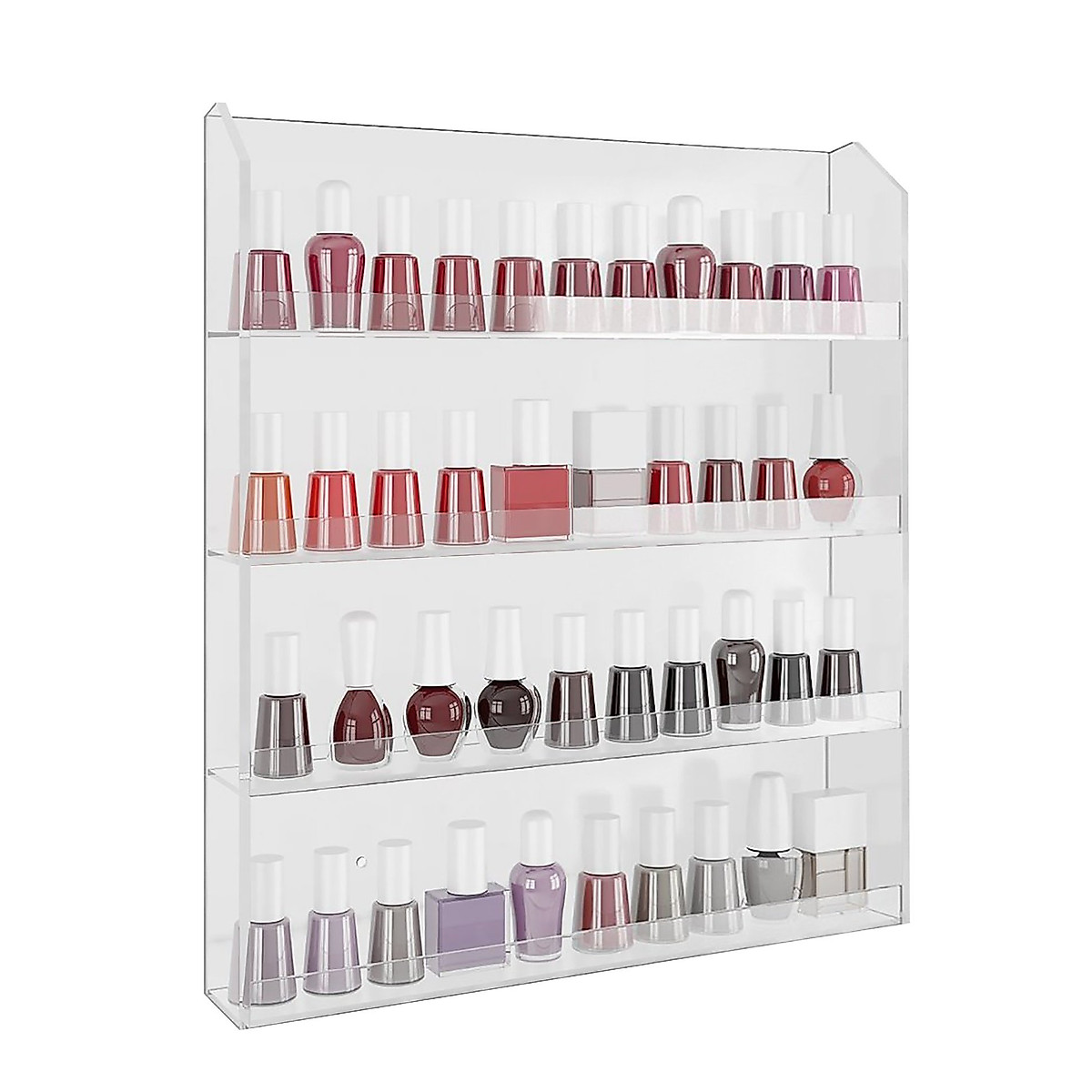 HOME IT Acrylic Wall Rack Organizer Holds up to 40 Bottles Nail Polish nail polish holder nail polish storage
