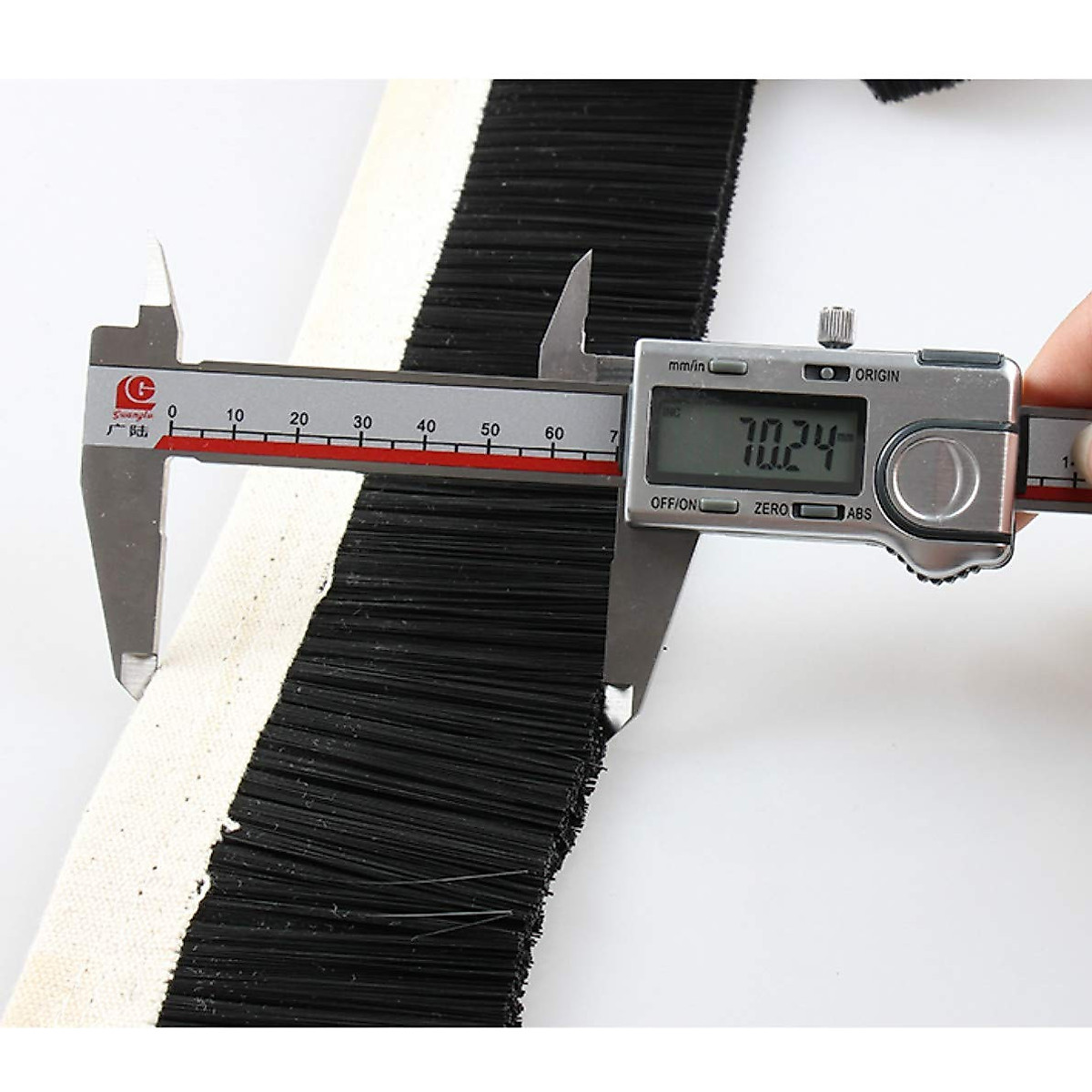 BestTeam Vacuum Cleaner Engraving Machine Dust Cover, 70mm/100mm Brush Vacuum Cleaner Engraving Machine Dust Cover for CNC Router for Spindle Motor Milling Machine (2M*70MM, Black)