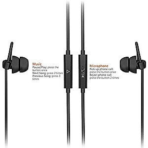 Sleep Earbuds Sleeping Noise Isolation Headphones with Unique Fully Soft Silicone Earplug,Sleep Earphones with Mic,Perfect for Sleeping,Insomnia,Side Sleeper,Snoring,Air Travel VZ SPORT MATE