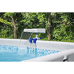 Bestway 58619 Flowclear Soothing Waterfall, Above Ground Pool Accessory with LED Lights, Multicolor