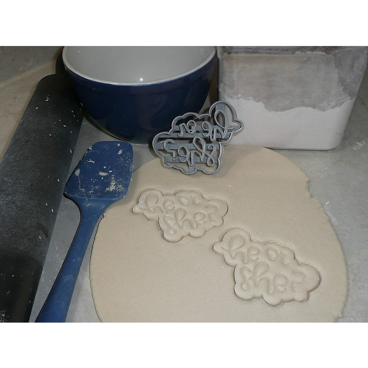 TIES OR TUTUS GENDER REVEAL BABY SHOWER SET OF 3 COOKIE CUTTERS MADE IN USA PR1208