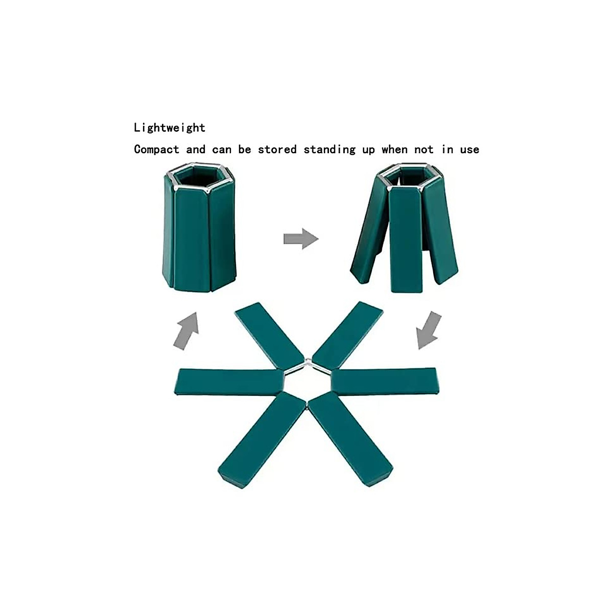 5pcs Creative Folding Heat Insulation Pad-with 2 Silicone Pot Handle Sleeve,Color Creative Folding Insulation Pad,Folding Pot Mat for Kitchen,Home Kitchen Gadgets（Multicolour）