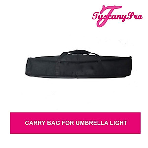 TuscanyPro Black Umbrella Light Set - Set of 2 Professional Light for Makeup Artist, Photography, Shoot - Carry Bag Included - 10 Years Warranty - US Patented - Personalize with Name/Logo