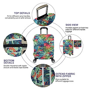 GOXUNYUAN Travel Luggage Cover, Suitcase Protector Bag Fits 26-28 Inch Luggage Colorfulmaple