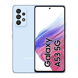 SAMSUNG Galaxy A53 5G Dual A536E 256GB 8GB RAM Factory Unlocked (GSM Only | No CDMA - not Compatible with Verizon/Sprint) - Blue