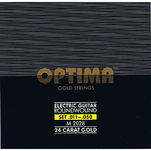 Optima 24 K Gold Plated Electric Guitar Strings .011-.050