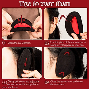 Whaline 3 Pairs Ear Warmers Bandless Ear Muffs Unisex for Winter Outdoors (Dark Color, M)
