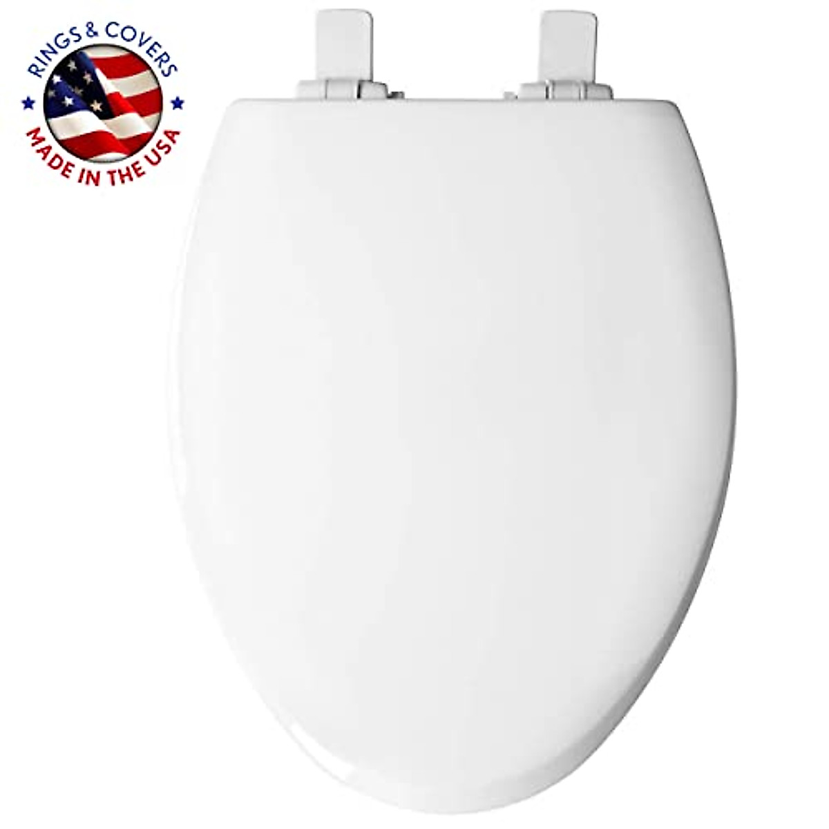 MAYFAIR 1888SLOW 000 NextStep2 Toilet Seat with Built-In Potty Training Seat, Slow-Close, Removable that will Never Loosen, ELONGATED, White