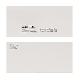 stonylab Beaker Tongs, Laboratory Beaker Clamp Beaker Tongs with Plastic Coated Jaws, 10 inches Length