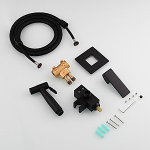 Bidet Sprayer for Toilet Bidet Sprayer for Toilet Handheld Bidet Sprayer All Copper Black Single Mode (Chrome Dual Mode) (Black Dual Mode)