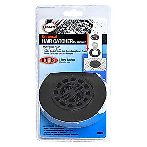 Danco 11086 Shower Drain Cover, 1-Pack, Matte Black