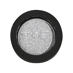 ISMINE Single Eyeshadow Powder Palette (SILVER GRAY) Shimmer Gray, High Pigment, Longwear Single Grey Eye Makeup for Day & Night (#14)