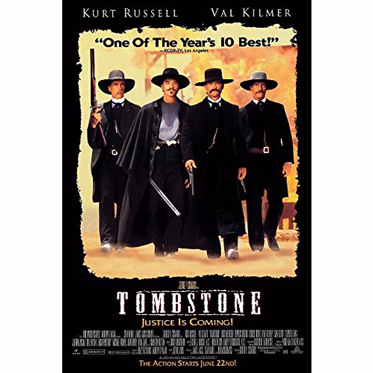 Tombstone - Movie Poster (Regular Style - Black) (Size: 24" x 36")