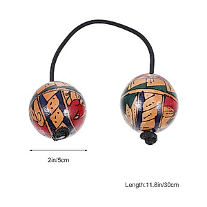 Playing Rhythmic Ball Percussion Instrument Shaker Toy Aslatua Sand Hammer Music Kashaka for Kids Live Performances