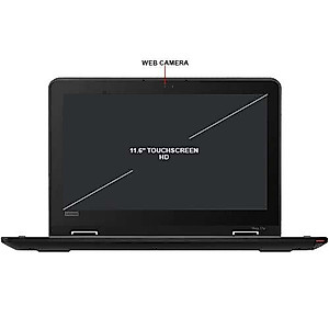 Lenovo ThinkPad Yoga 11E 2-in-1 HD Touchscreen Laptop PC, Intel Celeron N4120 Processor, 4GB RAM, 128GB SSD, Webcam ,Stereo Speakers, USB-C, HDMI, WiFi, Windows 10 Pro