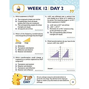 8th Grade Common Core Math: Daily Practice Workbook | 1000+ Practice Questions and Video Explanations | Argo Brothers (Next Generation Learning Standards Aligned (NGSS))
