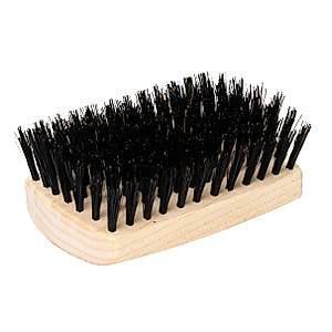 Fuller Brush Hair & Beard Brush - Wooden Pocket Hairbrush & Detangler w/ Firm Boar Bristles For Beards - Barber's Grooming & Hair Styling Straightener For Bearded Men