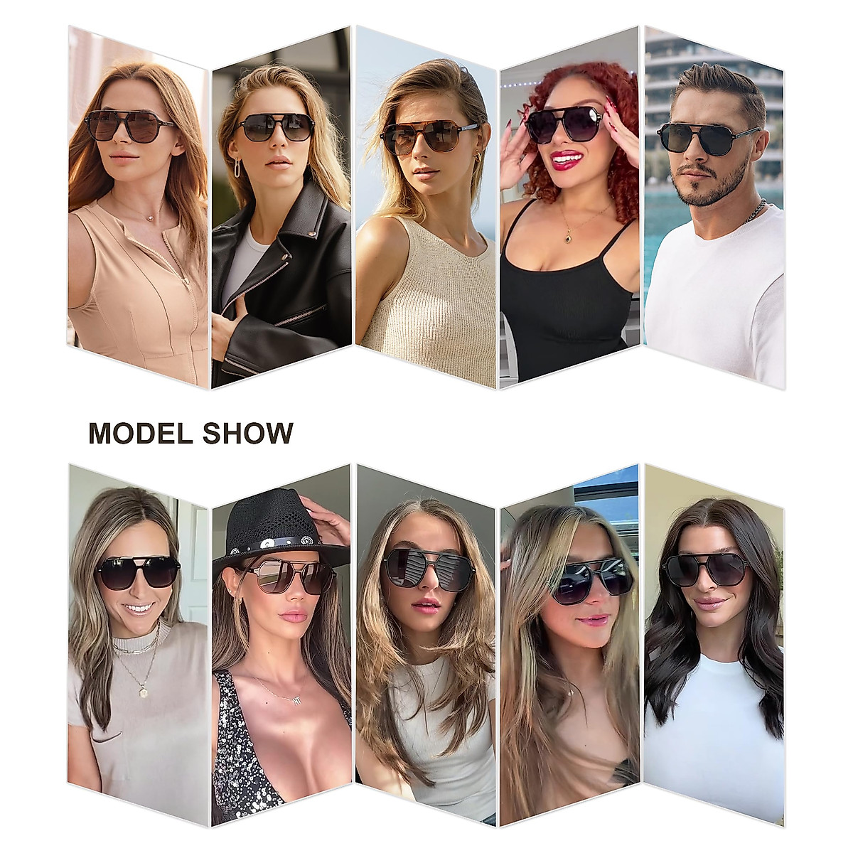 SOJOS Retro Trendy Aviator Polarized Sunglasses Men Women Vintage 70s Square Stylish Frame Sun Glasses SJ2283 Tortoise Brown Grading Lens