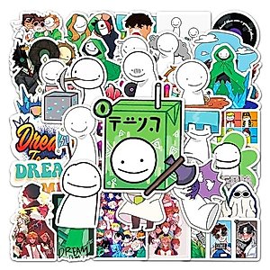50PCS Cartoon Dream SMP Graffiti Funny Cute Stickers for Suitcase Skateboard Laptop Computer Water Bottles Car Teens Boys Girls Decal Waterproof Sticker for Phone Computer Decal Pegatinas Juguete