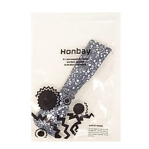 Honbay 3PCS Japanese Style Creative Eco-friendly Bamboo Flatware Set Reusable Utensils with a Retro Pouch -Spoon, Fork, Knife