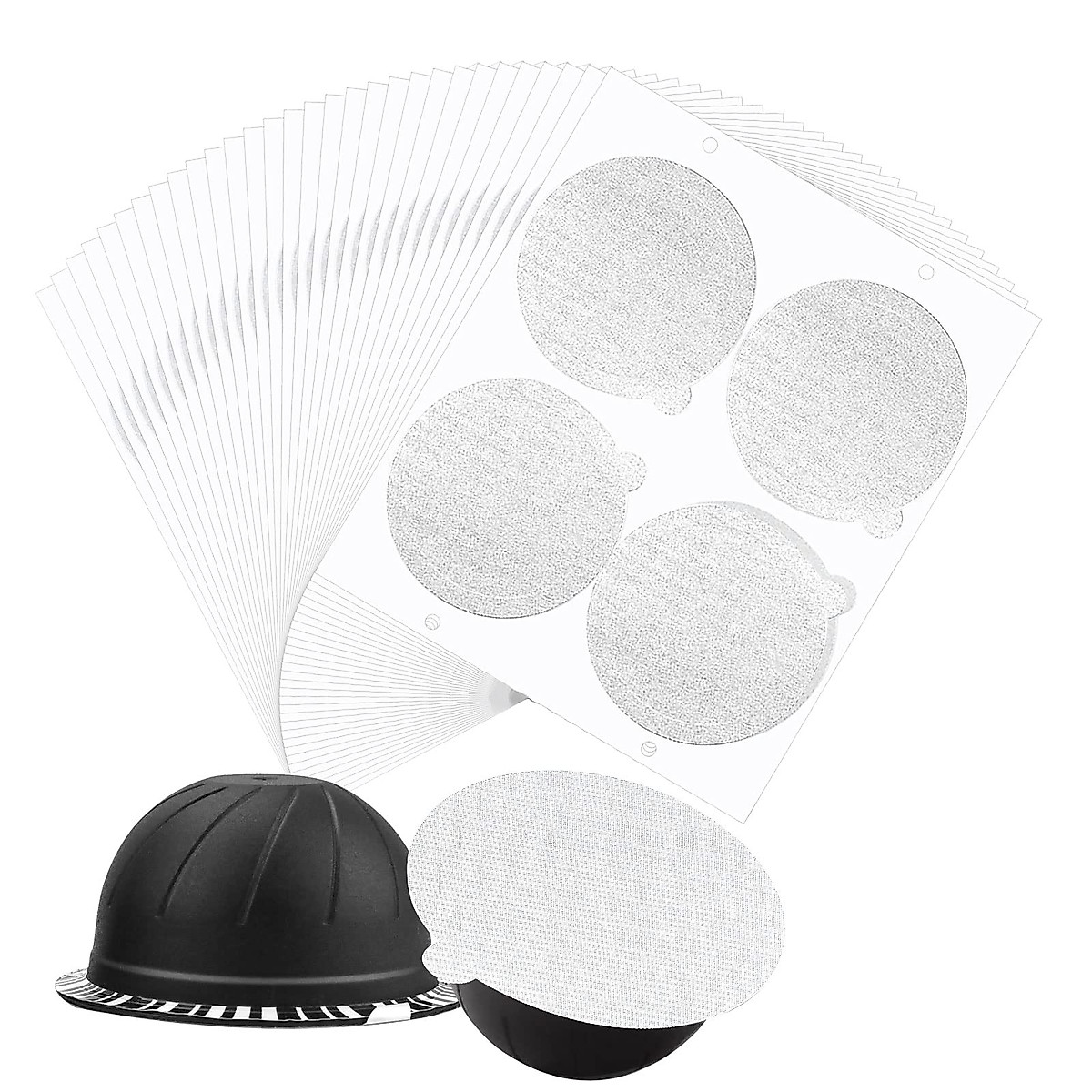 120 Pcs Aluminum Foil Lids, Foil Seals Lids to Reusable Coffee Pods Aluminum Foil Seals Compatible with Nespresso Vertuo Refillable Pods, 62mm