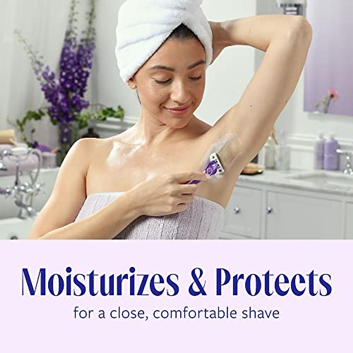 Skintimate® Exotic Violet Blooms® Disposable Razor (12 ct.)