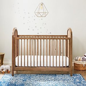 Contours Elston 3-in-1 Convertible Standard Baby Crib, Converts from Baby Crib to Toddler Bed and Daybed, Fits Standard Full-Size Crib Mattress, Easy to Assemble - Antique Gray-Brown