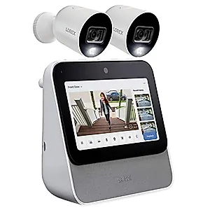 Lorex Smart Home Security Center, Wi-Fi Security Camera System with 1080p HD Bullet Cameras, Motion Detection and Color Night Vision, 64GB MicroSD 4 Channel System, 2 Bullet Cameras