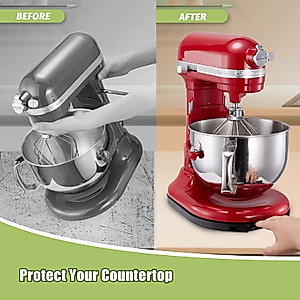 Mixer Sliding Tray for KitchenAid 5-8 Qt Bowl Lift Stand Mixer - Metal Rolling Tray Kitchen Countertop Appliance Slider Storage Moving Caddy with Wheel for KitchenAid 5-8 Qt Stand Mixer