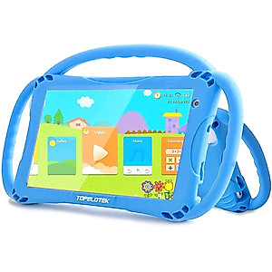 TOPELOTEK Kids Tablet 7 inch Toddler Tablet for Kids WiFi Android 10.0 32GB Kids Tablets Kids Learning Educational APP Pre-Installed YouTube Netflix Parental Control Kid-Proof Case (Blue)