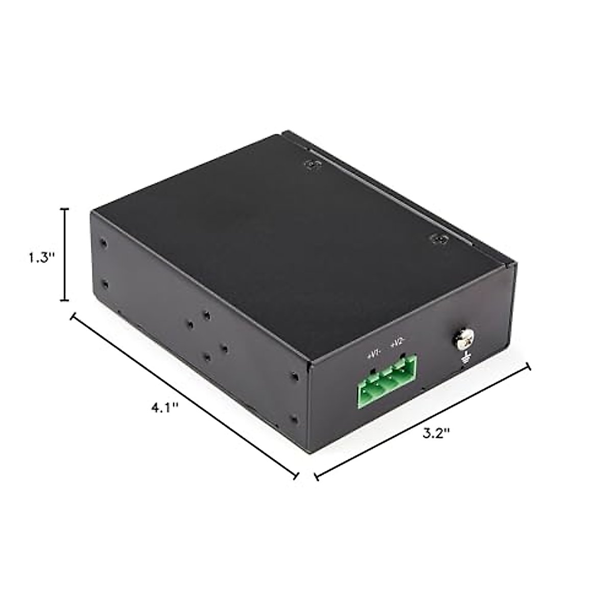 StarTech.com Industrial 5 Port Gigabit PoE Switch - 30W - Power Over Ethernet Switch - Hardened GbE PoE+ Unmanaged Switch - Rugged High Power Gigabit Network Switch IP-30/-40 C to 75 C, TAA